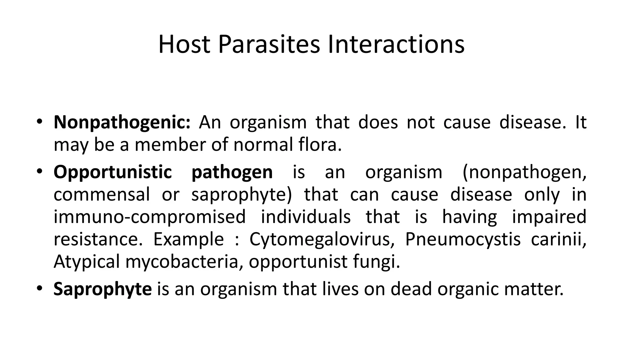 01 host parasite interactions | PPTX