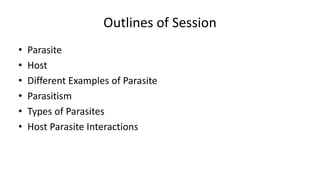 01 host parasite interactions | PPTX