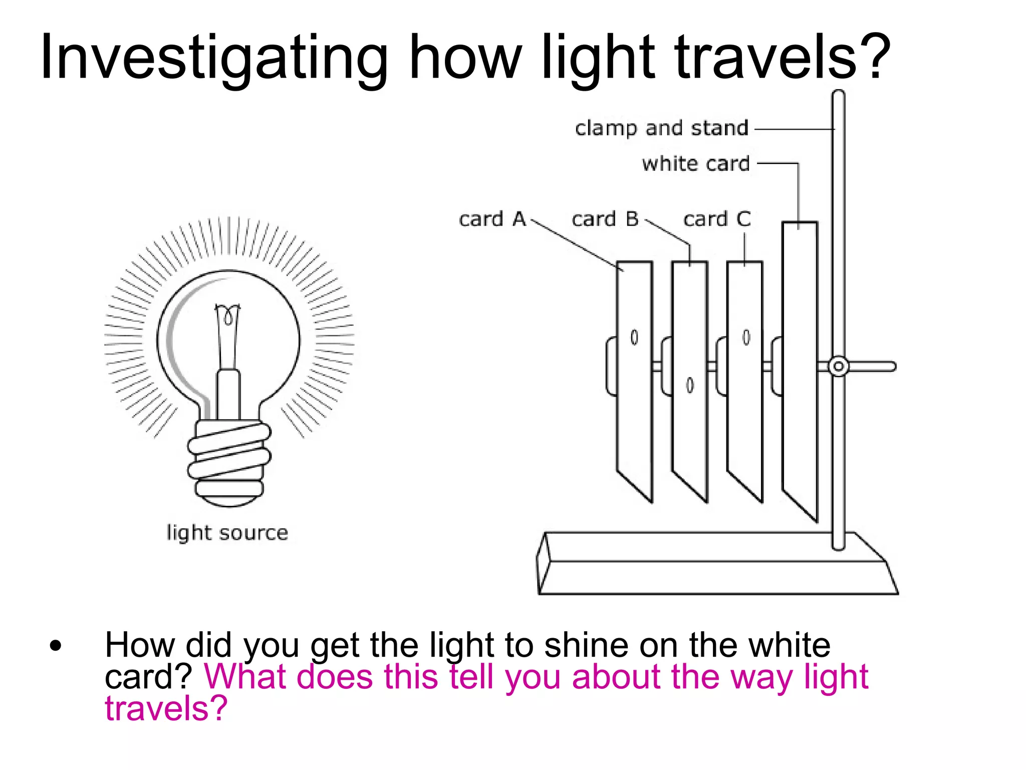 01 how does light travel | PPT