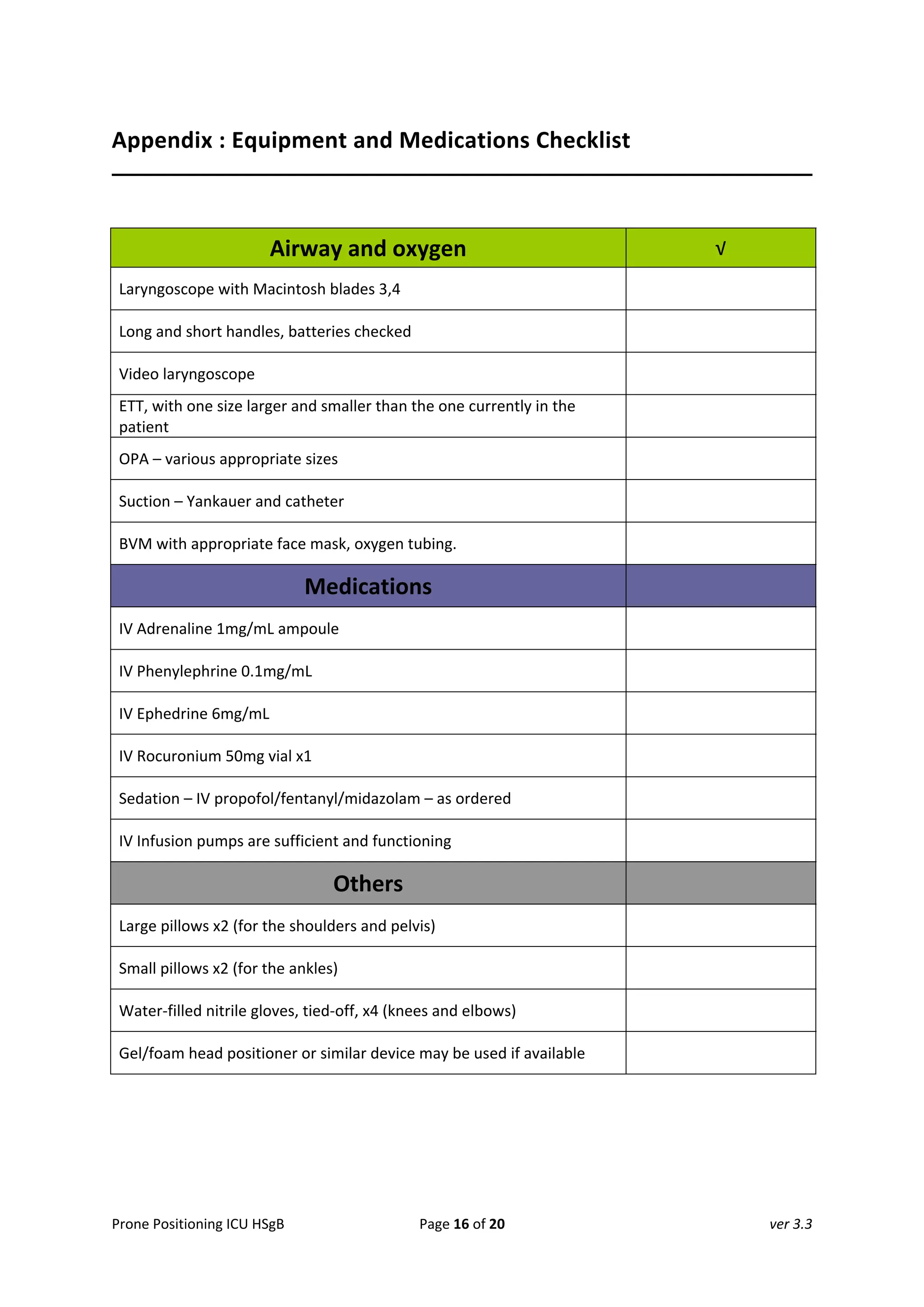 Prone Positioning in the Intubated Adult ICU Patient | PDF