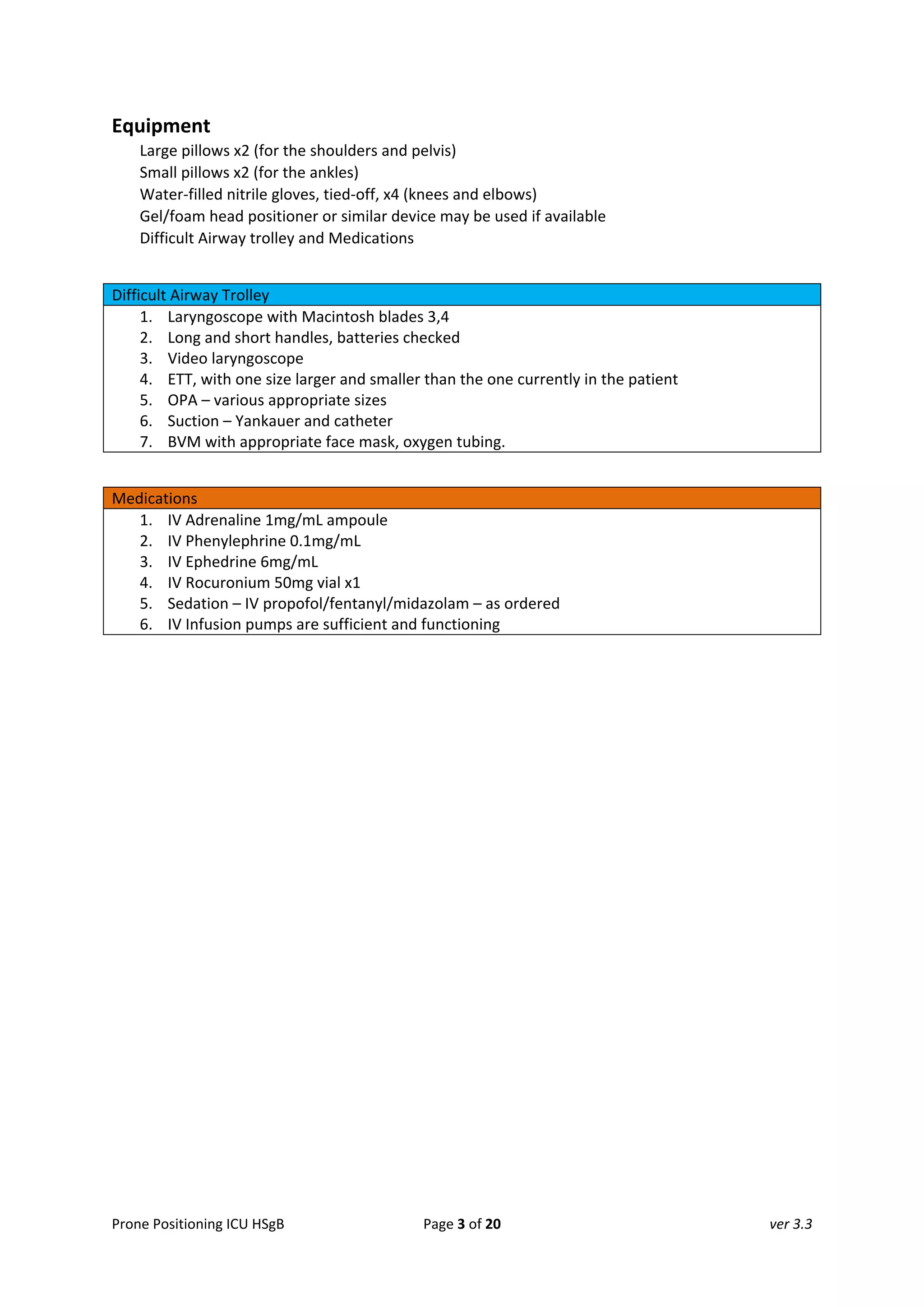 Prone Positioning in the Intubated Adult ICU Patient | PDF