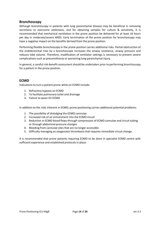 Prone Positioning in the Intubated Adult ICU Patient | PDF
