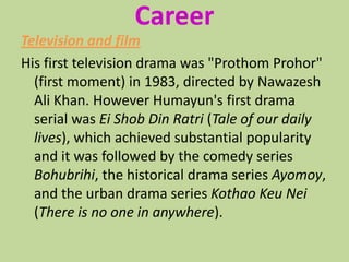 01 humayun ahmed | PPTX