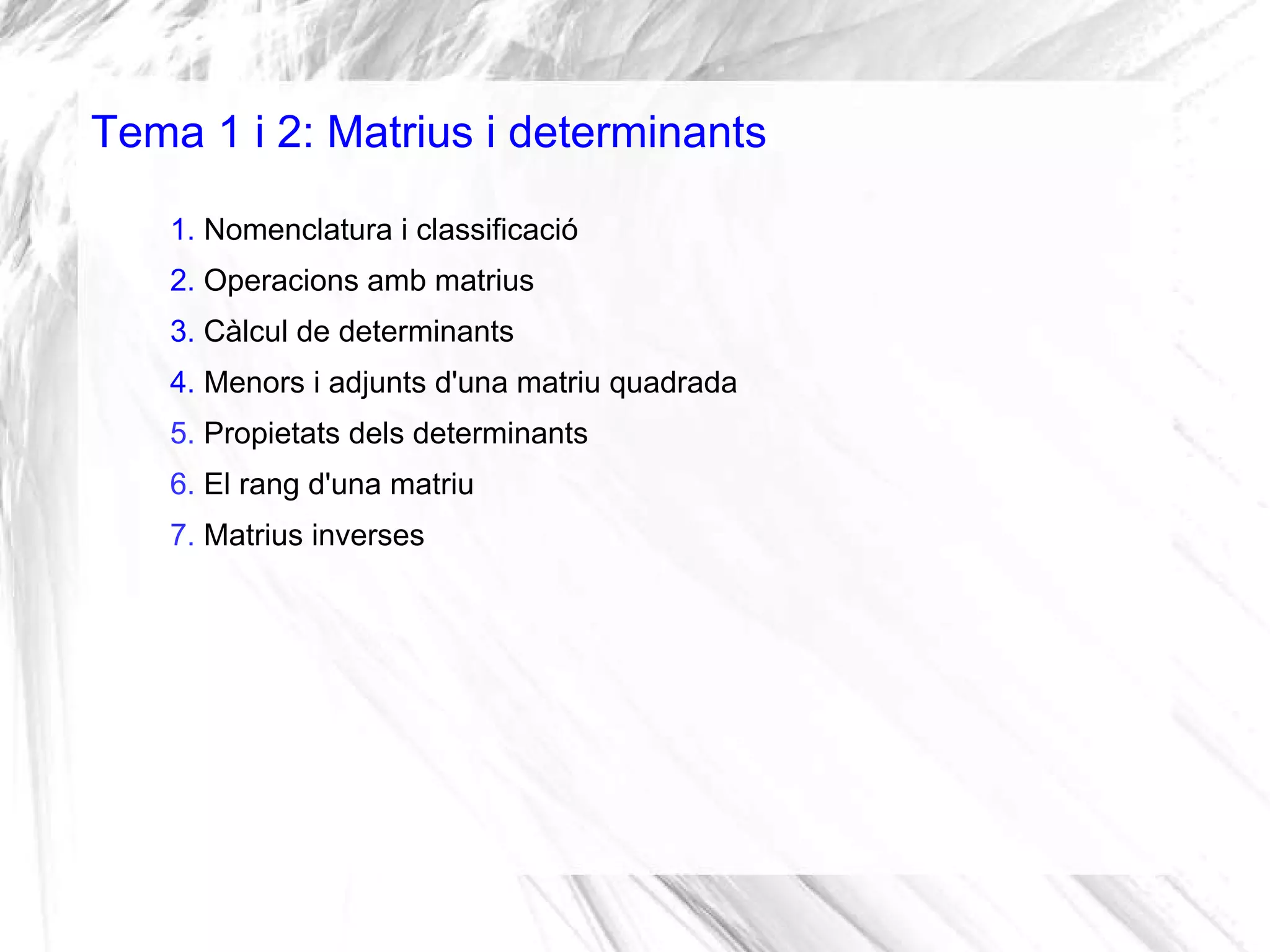 01 i 02 Matrius i determinants | PDF
