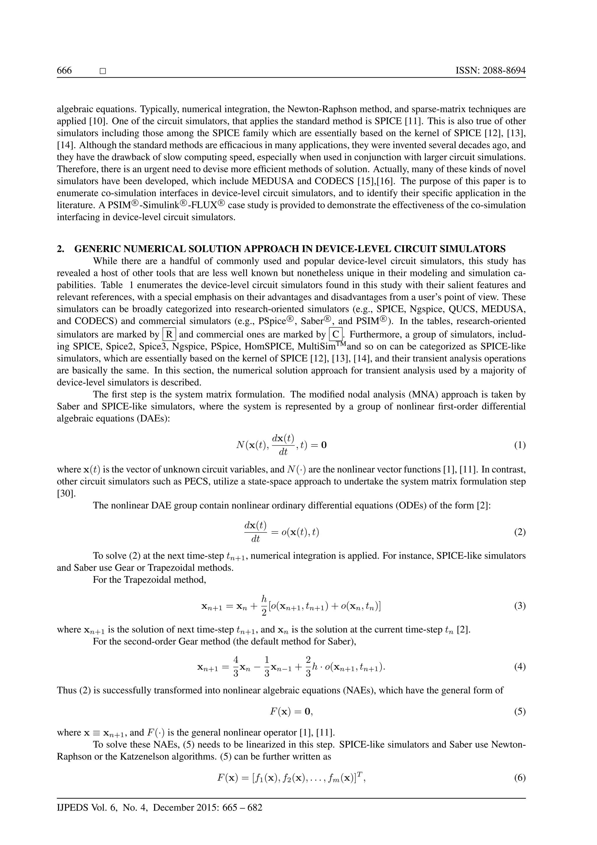 Co Simulation Interfacing Capabilities In Device Level Power Electronic