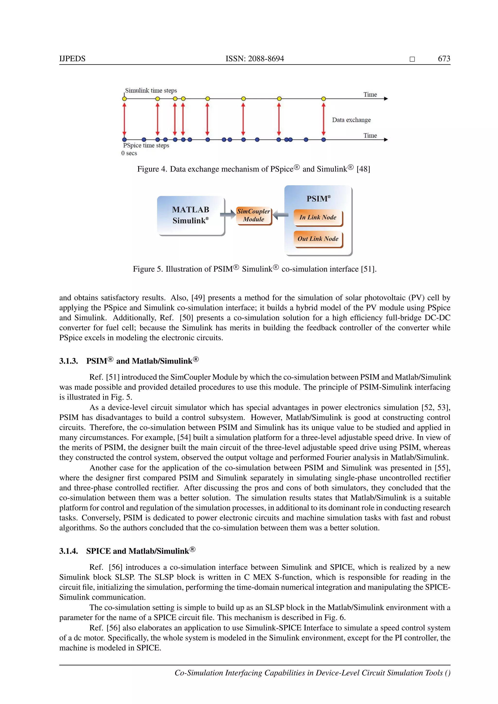 Co Simulation Interfacing Capabilities In Device Level Power Electronic Circuit Simulation Tools