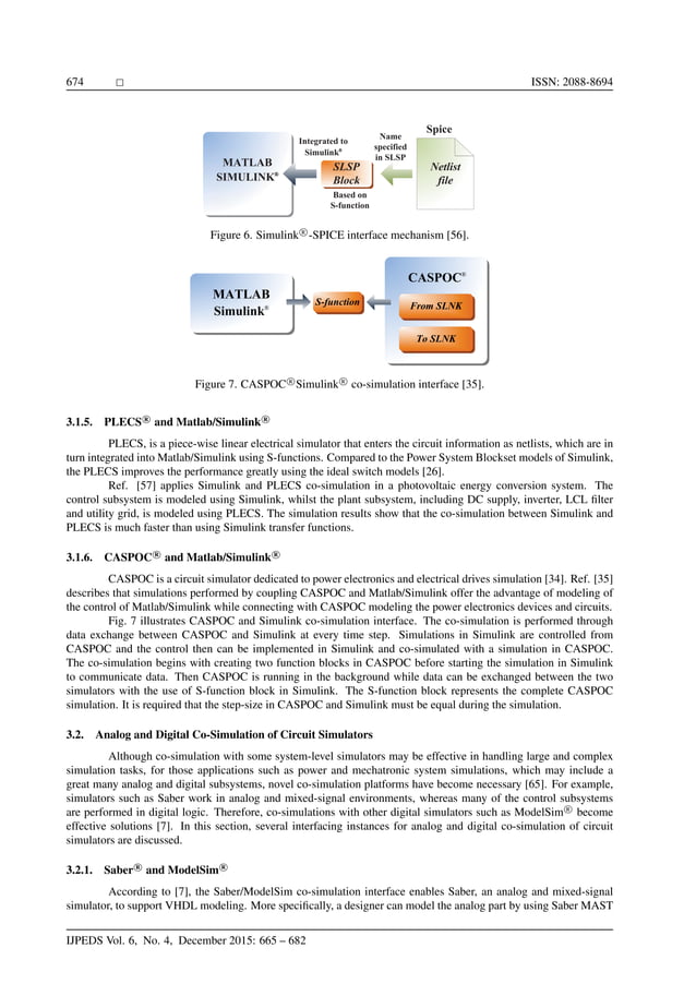 Co Simulation Interfacing Capabilities In Device Level Power Electronic Circuit Simulation Tools
