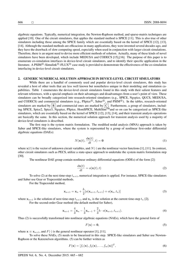 Co-Simulation Interfacing Capabilities in Device-Level Power Electronic Circuit Simulation Tools ...