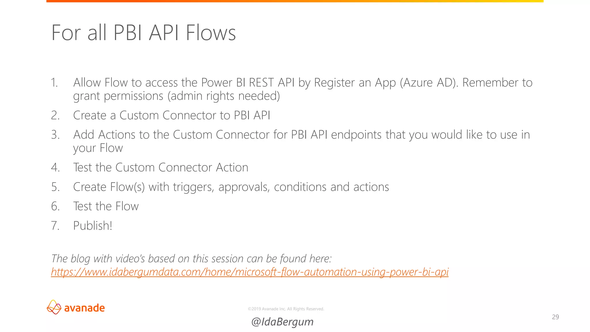 Techorama: Power BI Automation with MS Flow | PDF