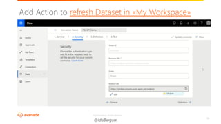 Techorama: Power BI Automation with MS Flow | PDF