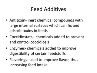 identification of feed stuffs and feed formulation | PPTX