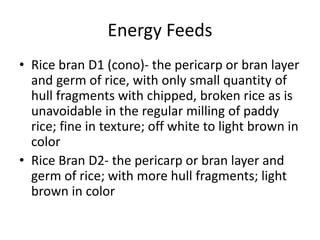 identification of feed stuffs and feed formulation | PPTX