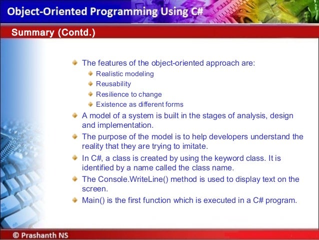 C#_Sharp_Using_Oops_Unit_01