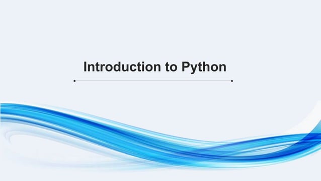 IHTM Python PCEP Introduction to Python | PPT