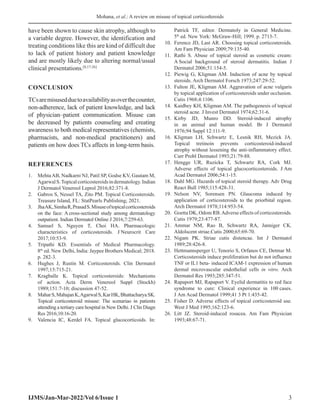 A review on misuse of topical corticosteroids | PDF | Endocrine and ...