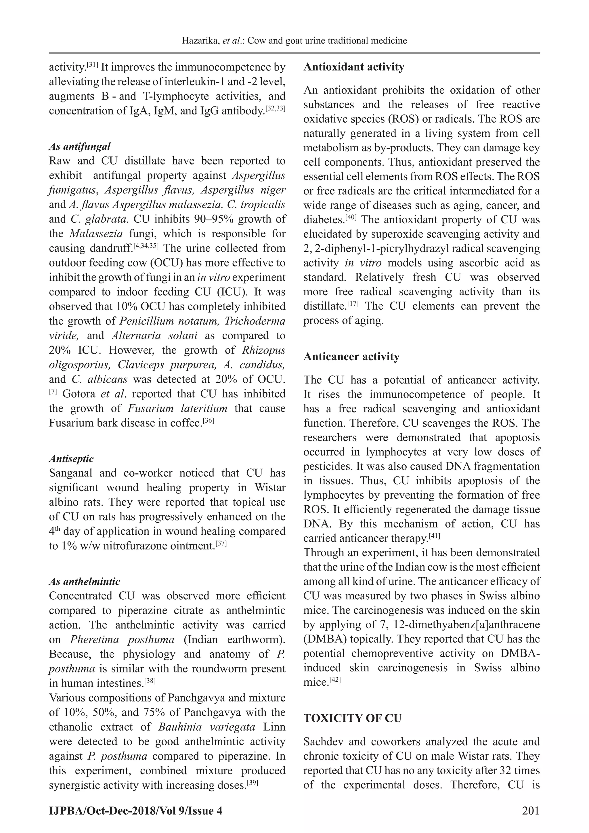 Application of Cow and Goat Urine in Traditional Systems of Medicines ...