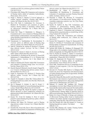 Floating Drug Delivery System: An Outlook | PDF | Digestive Disorders ...