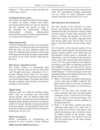 Floating Drug Delivery System: An Outlook | PDF | Digestive Disorders ...