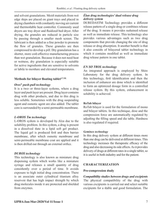 Floating Drug Delivery System: An Outlook | PDF | Digestive Disorders ...