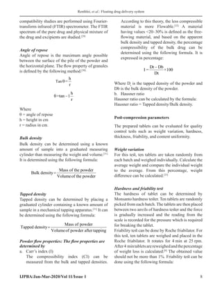 Floating Drug Delivery System: An Outlook | PDF | Digestive Disorders ...