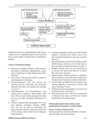 Role of Clinical Pharmacist in Management of Congestive Heart Failure ...