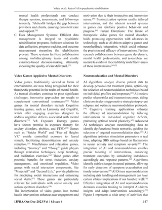 Artificial Intelligence: A Manifested Leap in Psychiatric Rehabilitation | PDF