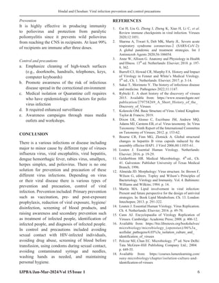 Viral Infection Prevention and Control Precautions | PDF