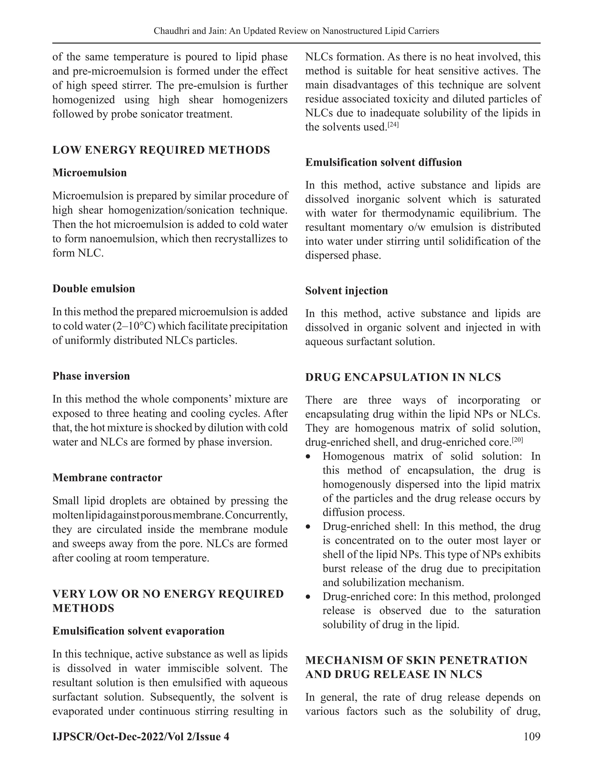 An Updated Review on Nanostructured Lipid Carriers (NLC) | PDF