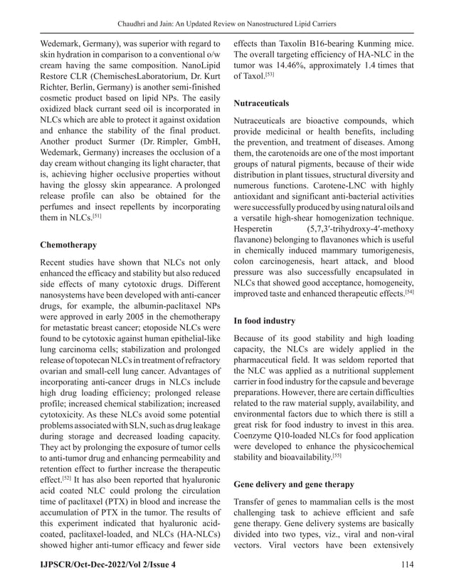 An Updated Review on Nanostructured Lipid Carriers (NLC) | PDF ...