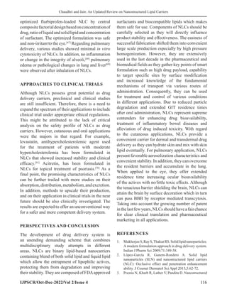 An Updated Review on Nanostructured Lipid Carriers (NLC) | PDF