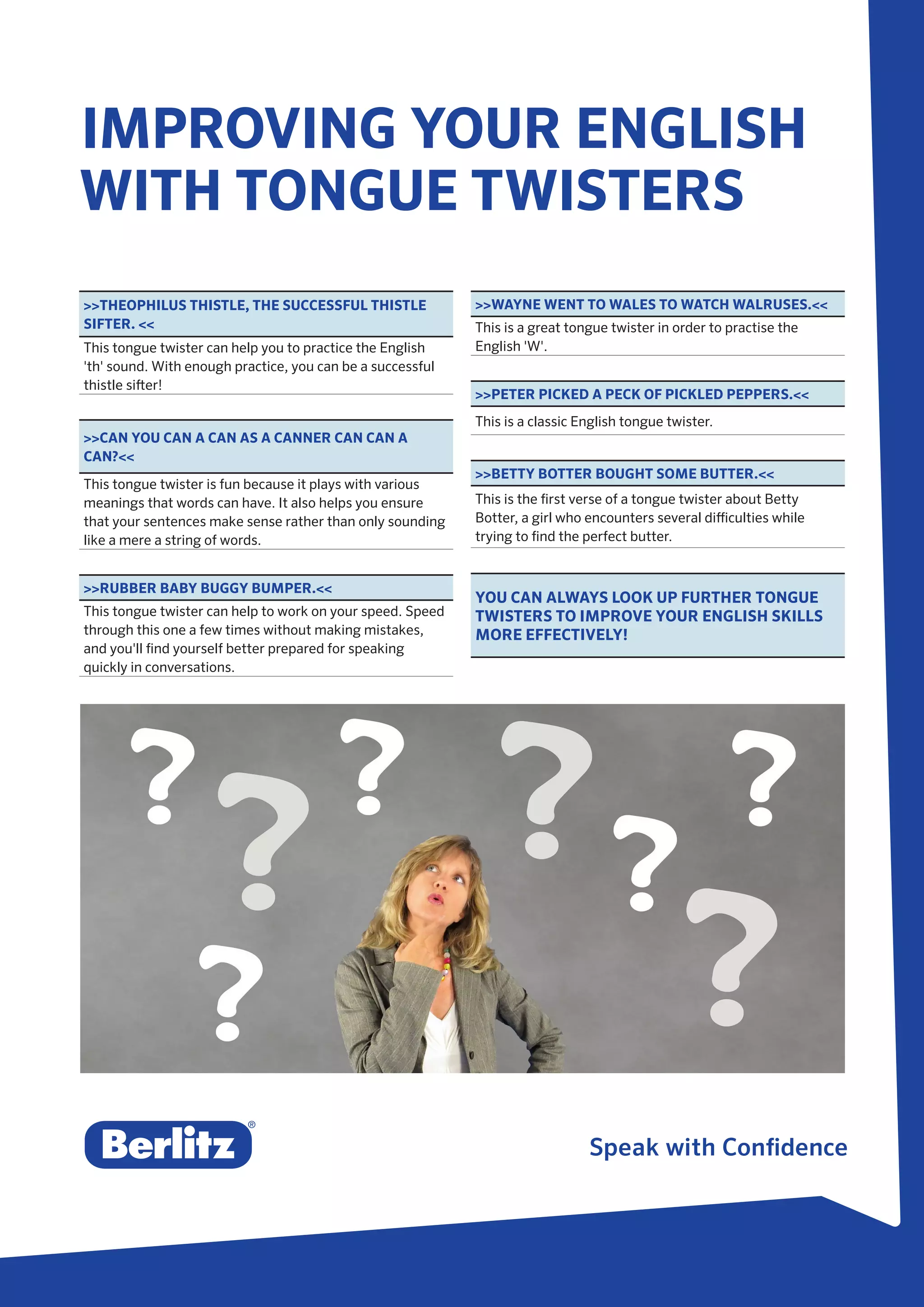 Improving Your English with Tongue Twisters | PDF