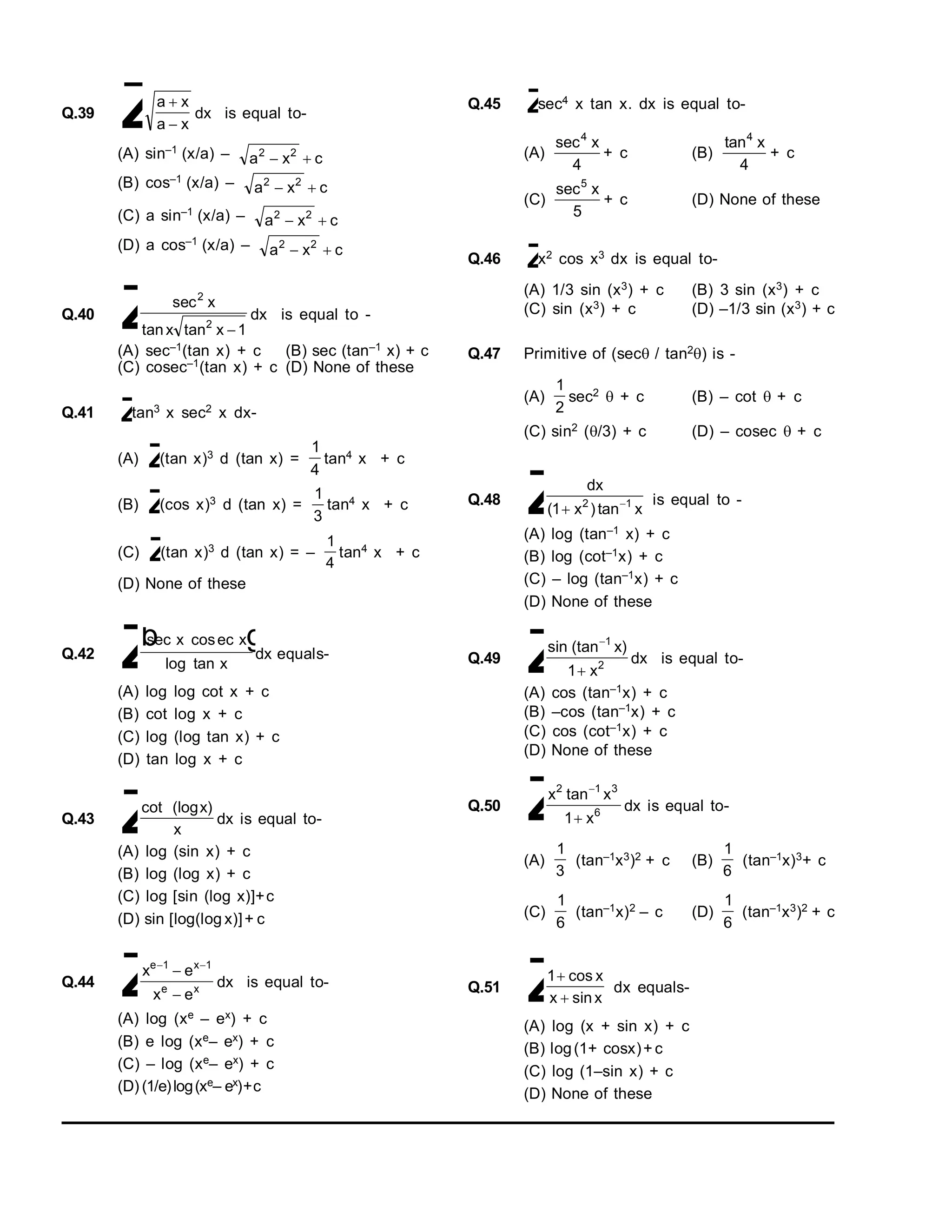 01 Indefinite Intergration. Module-5pdf | PDF