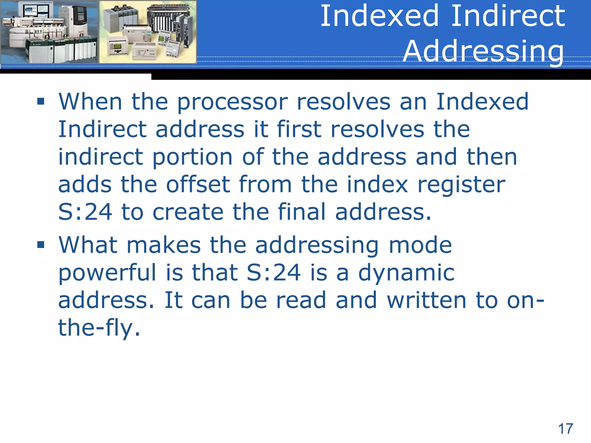 01 Indirect Indexedaddressingandarrayssp15 Pptx Data Storage And Warehousing Computing