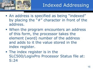 01 indirect indexed_addressing_and_arrays_sp15 | PPTX | Data Storage and Warehousing | Computing