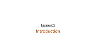 01 Introduction | PPT