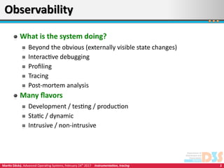 Code Instrumentation, Dynamic Tracing | PDF
