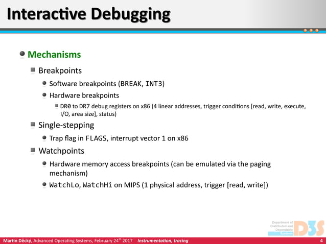 Code Instrumentation, Dynamic Tracing | PPT