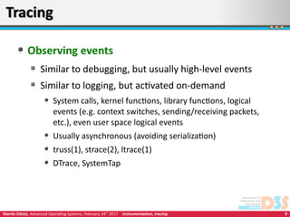 Code Instrumentation, Dynamic Tracing | PDF
