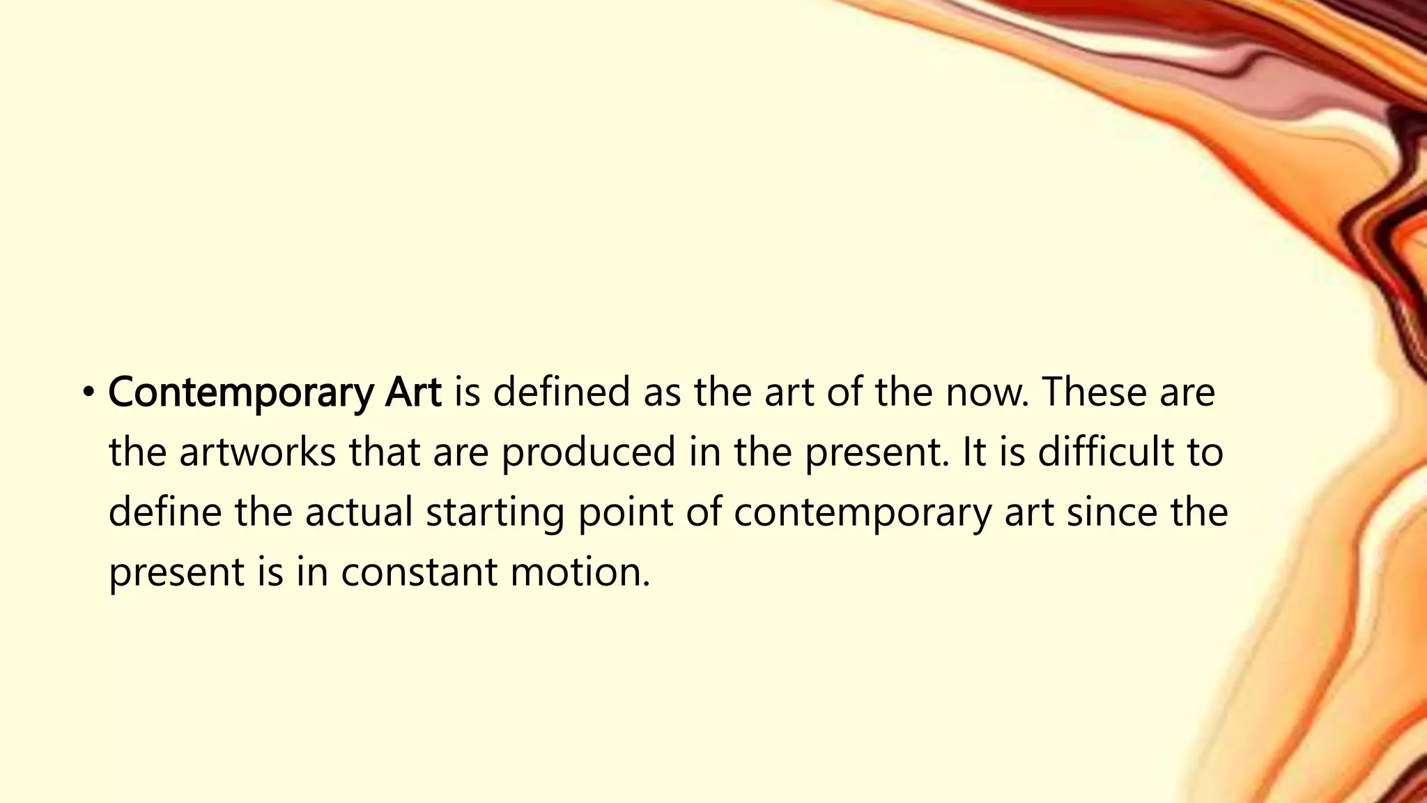 01 Integrative Art as Applied to Contemporary.pptx | Modern Art | Fine Art