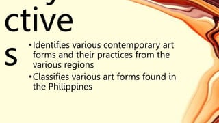 01 Integrative Art as Applied to Contemporary.pptx | Modern Art | Fine Art