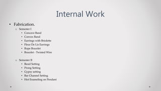 Internal Work & Final Project - Presentation | PPTX | Jewelry Making ...