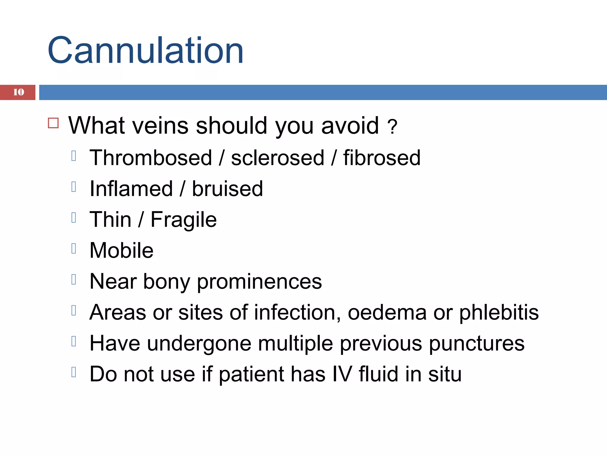 Intravenous cannulation | PPT