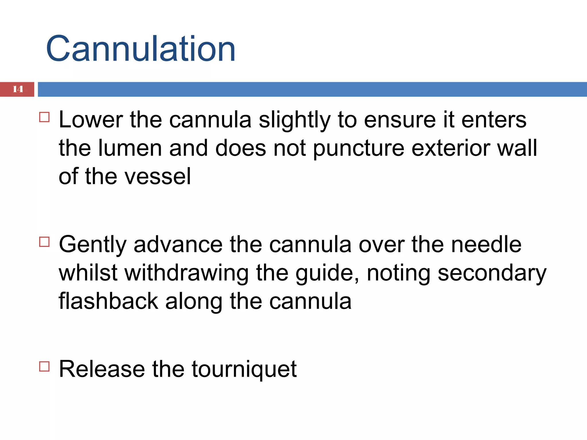 Intravenous cannulation | PPT