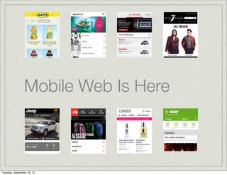 01 Mobile Web Introduction | PDF | Web Development | Internet