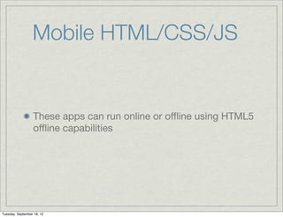 01 Mobile Web Introduction | PDF | Web Development | Internet