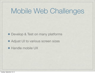 01 Mobile Web Introduction | PDF | Web Development | Internet
