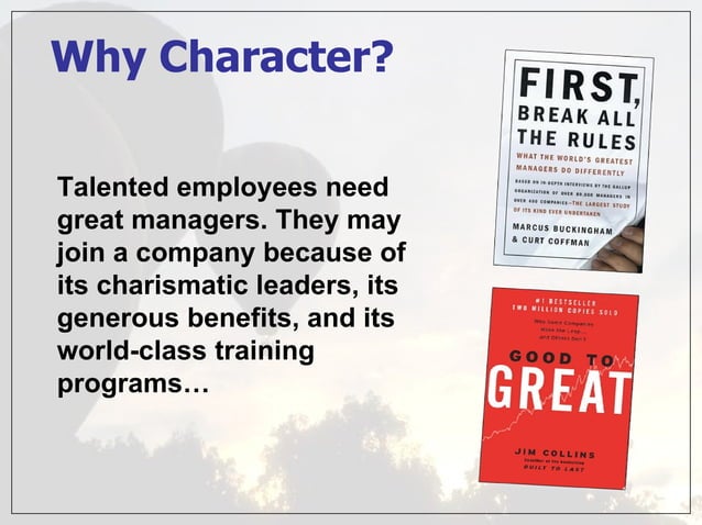 The Foundation: Character-based leadership | PPT