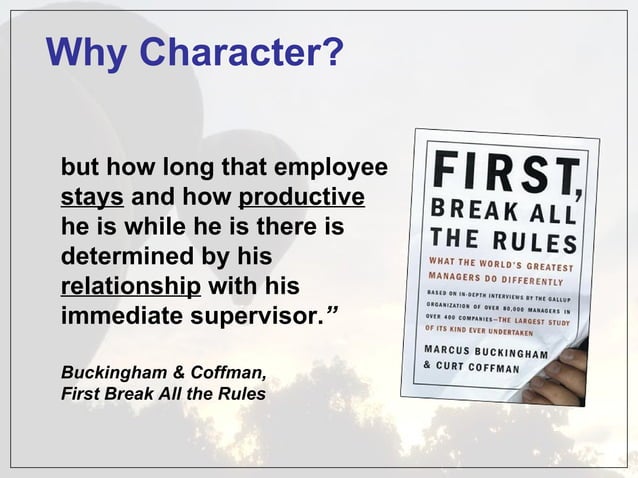 The Foundation: Character-based leadership | PPT