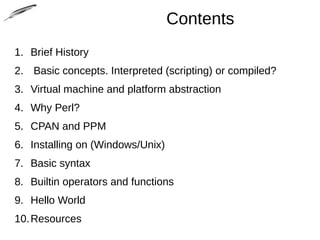 Introduction to Perl | PPT