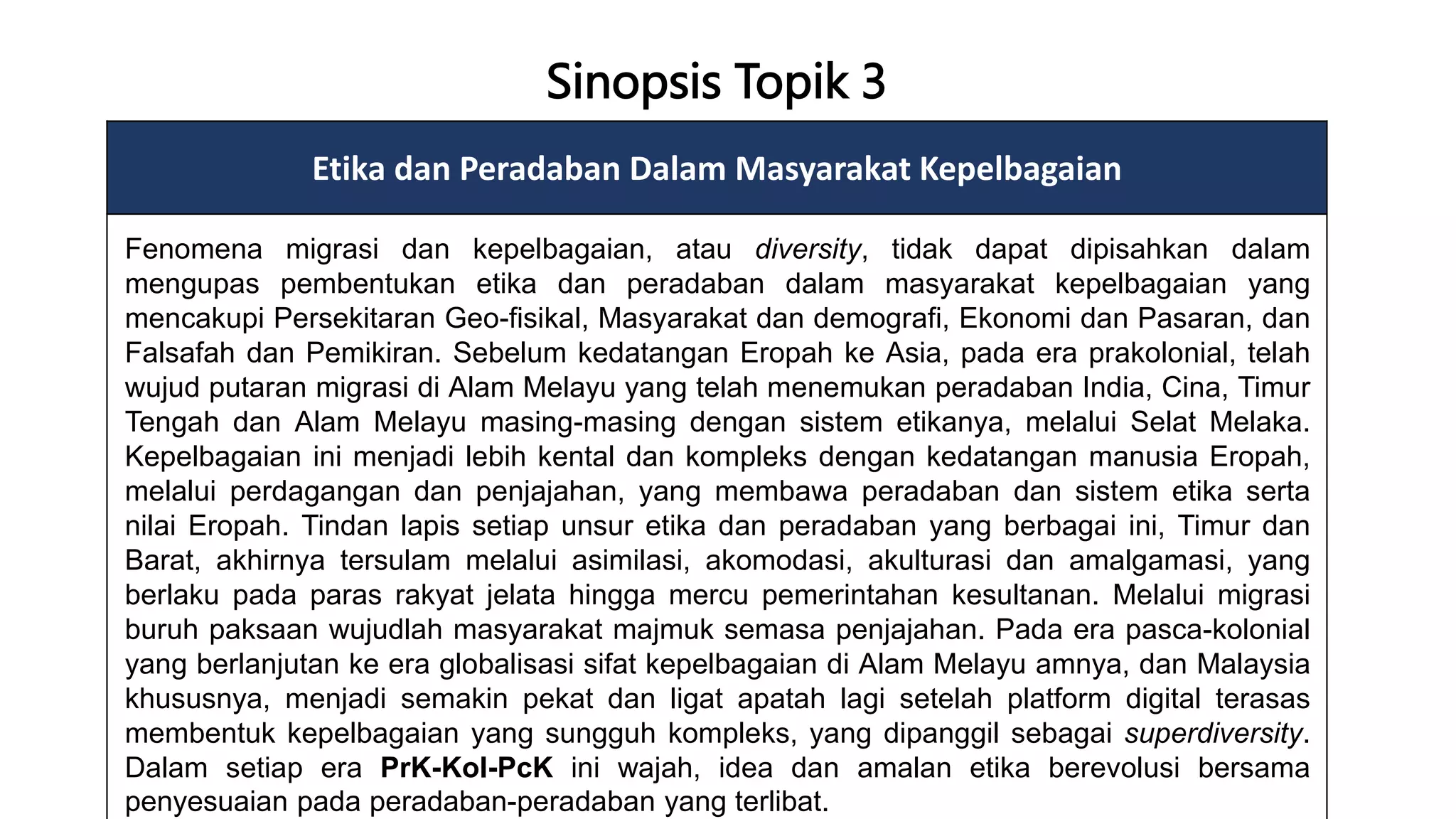 Pengenalan Penghayatan Etika dan Peradaban | PPTX